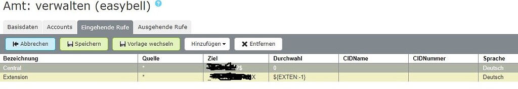 Ersteinrichtung mit easybell - Support - pascom Forum